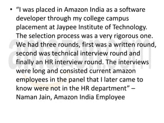 Hr policies and practices at amazon (kartik jain) | PPTX