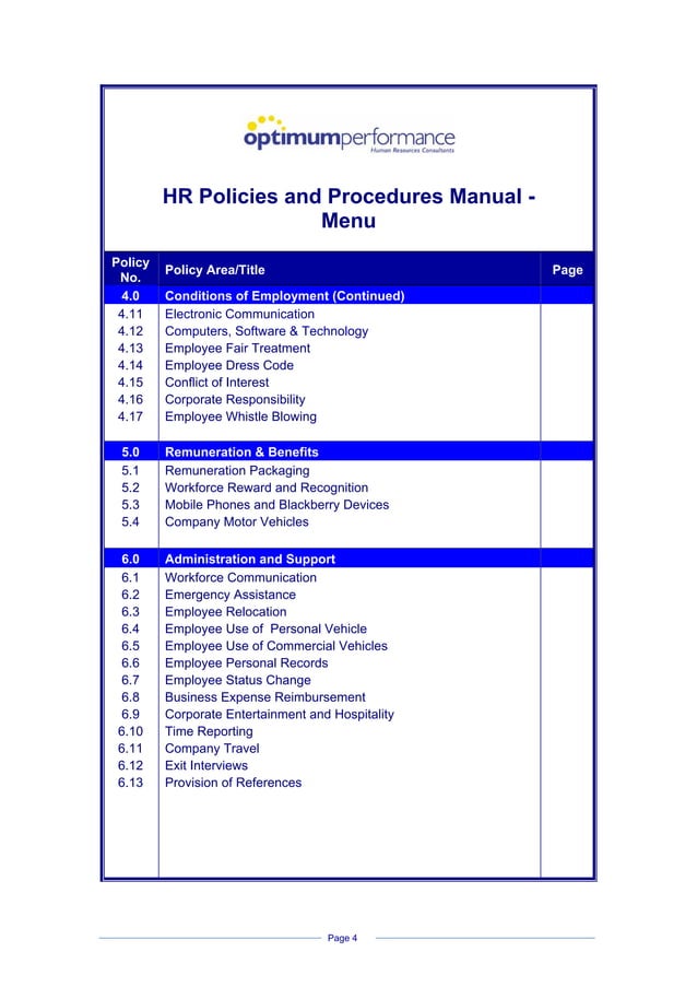 Hr policies and_procedures_manual | PDF | Human Resources | Business