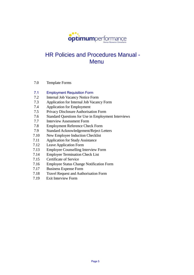 Hr policies and_procedures_manual (1) | PDF