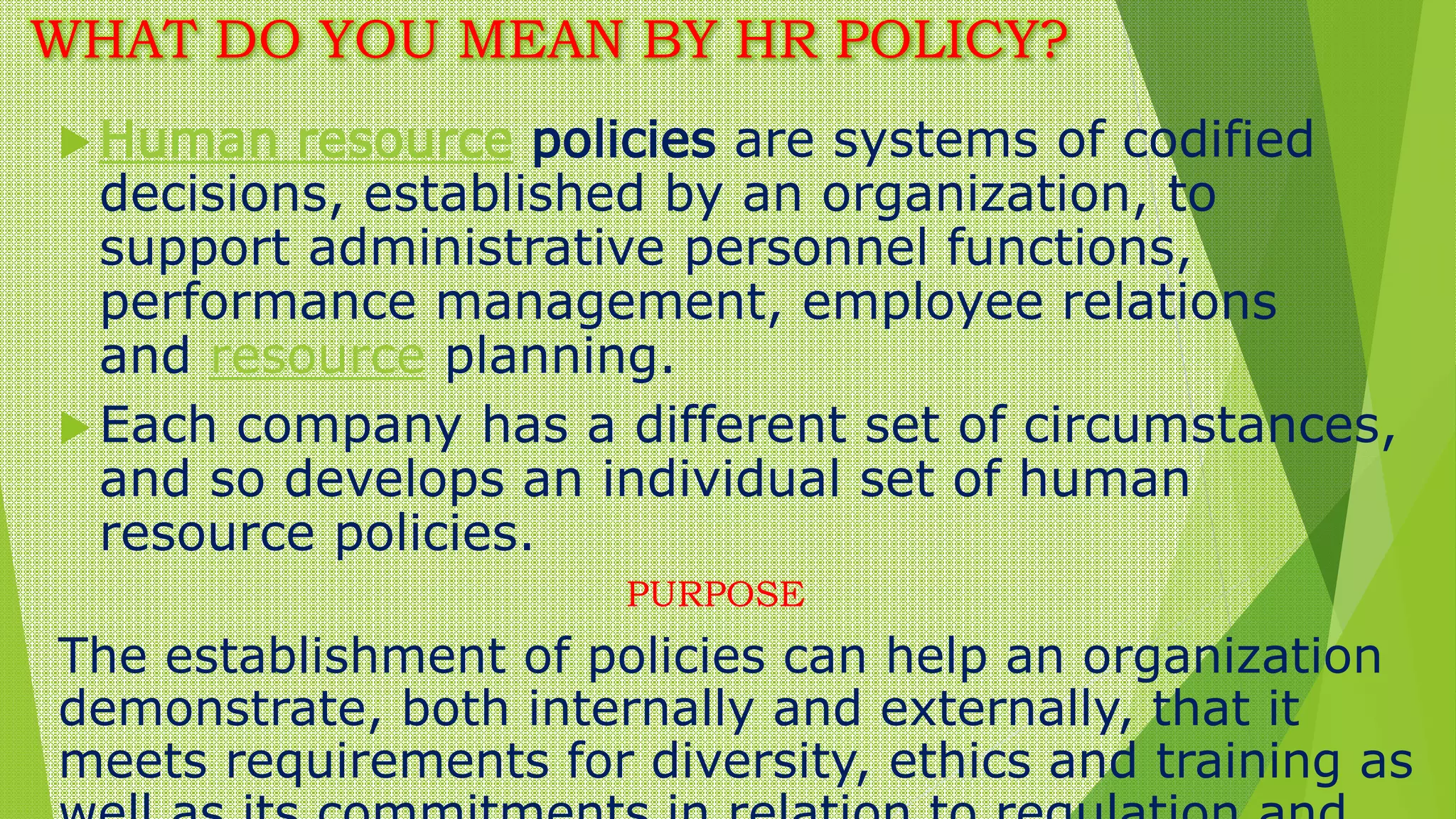 Hr policies of top 5 compnaies | PPTX