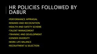 Hr policy of dabur | PPTX