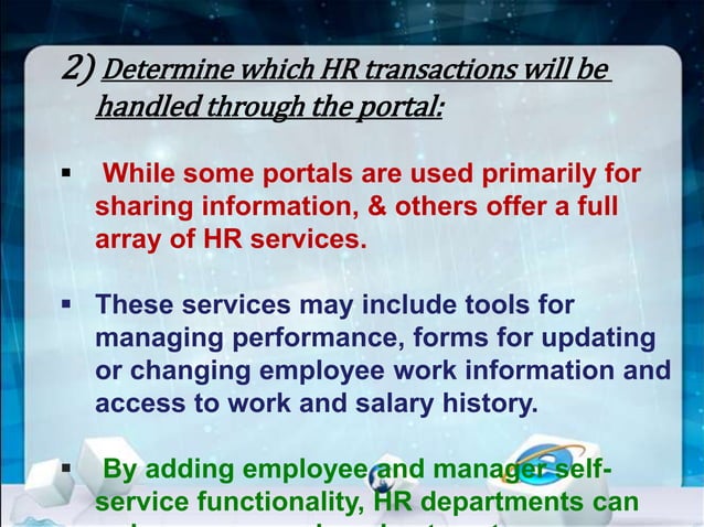 DESIGNING A HR PORTAL | PPTX