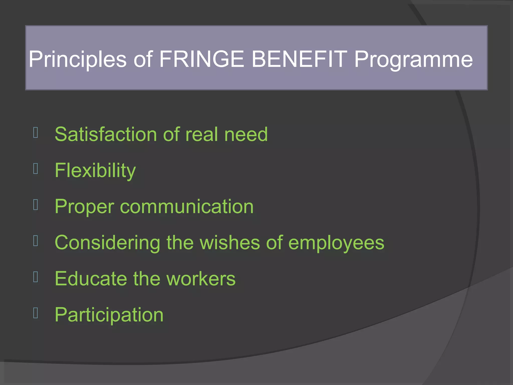 fringe benefit | PPT