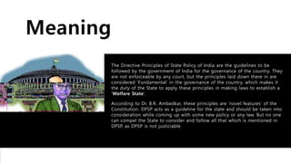 Directive Principles of State Policy.... | PPT