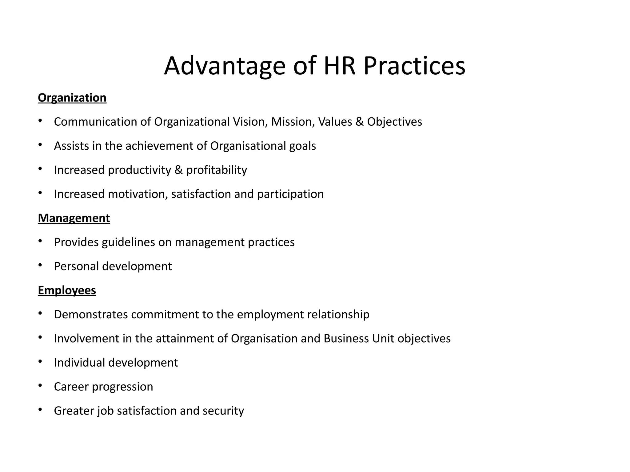 Human Resource Practices | PDF
