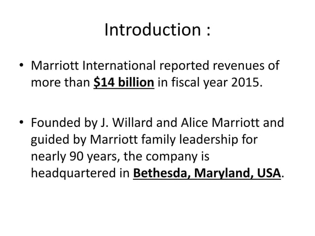 Hr practices - marriott hotels | PPTX