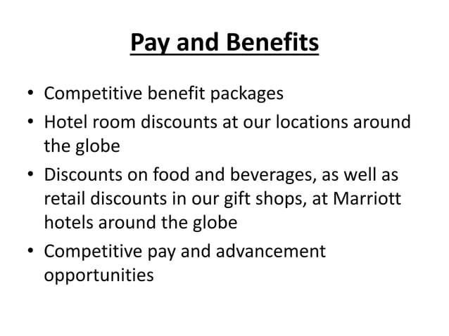 Hr practices - marriott hotels | PPTX