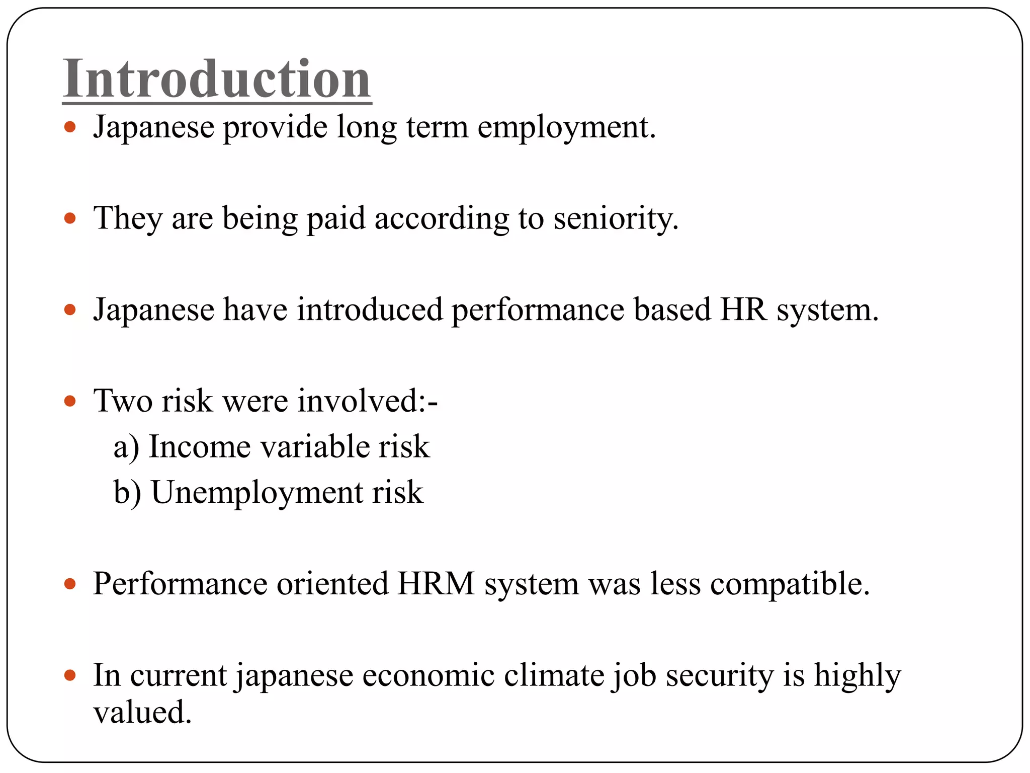 Hr practices in japan | PPT