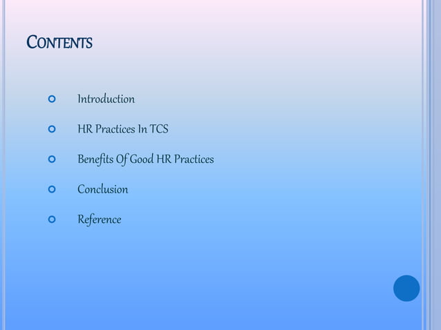 Hr practices in tcs | PPTX