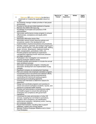 Hr prescreening questionnaire | PDF