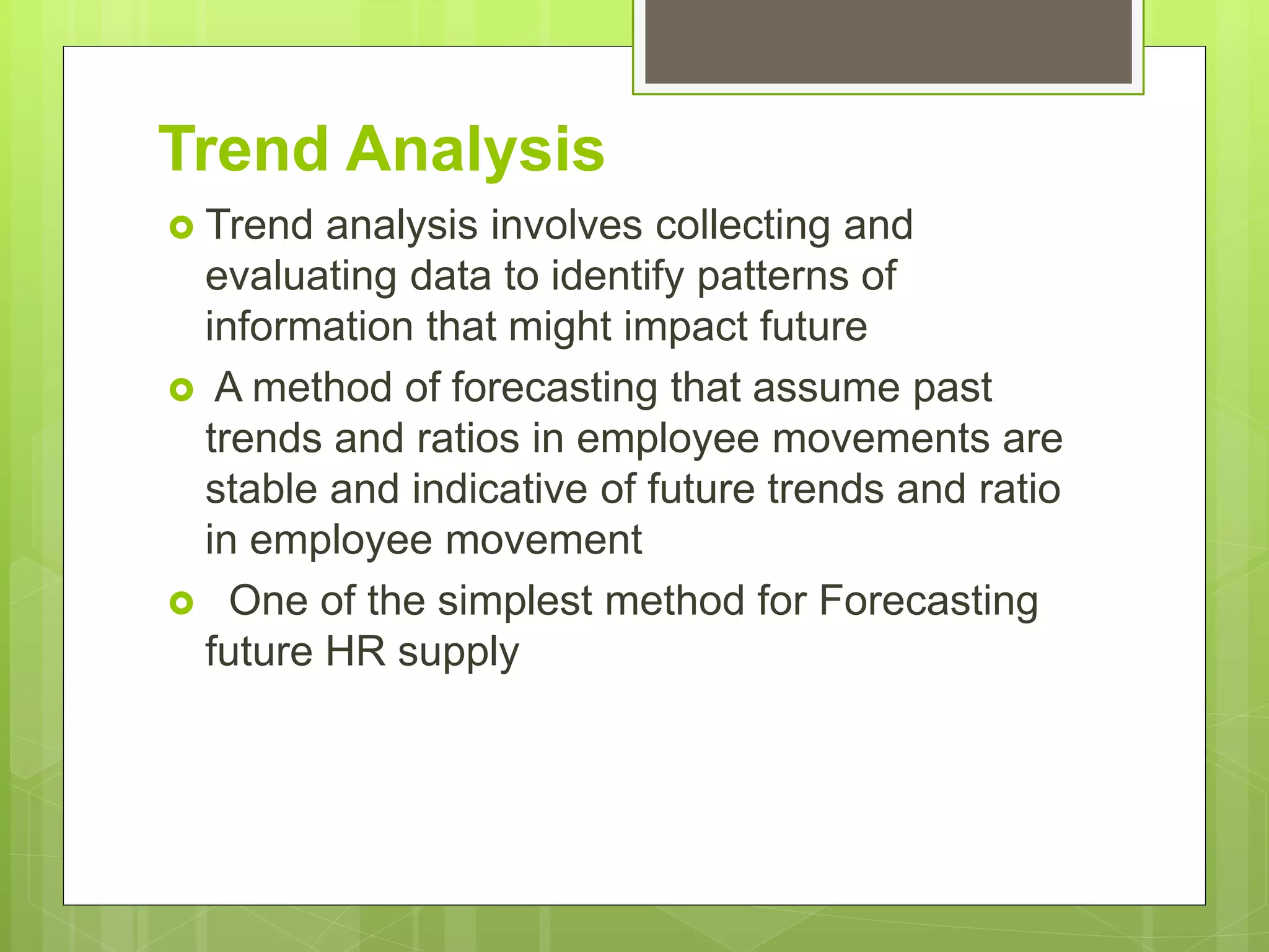 Forecasting HR demand and supply | PPTX
