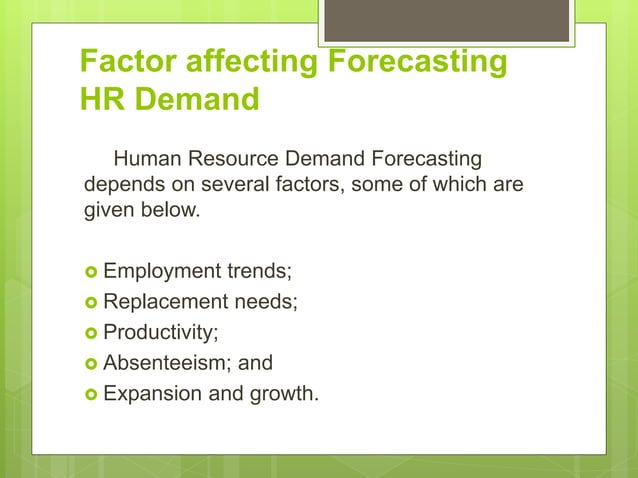 Forecasting HR demand and supply | PPTX | Human Resources | Business