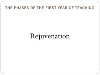 Hr principal pd session the phases of the first year of teaching | PPT