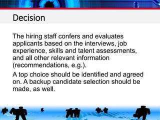 Human Resource Hiring process | PPTX