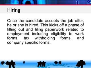 Human Resource Hiring process | PPTX