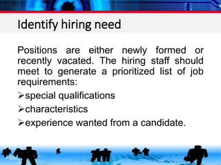 Human Resource Hiring process | PPTX