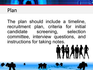 Human Resource Hiring process | PPTX