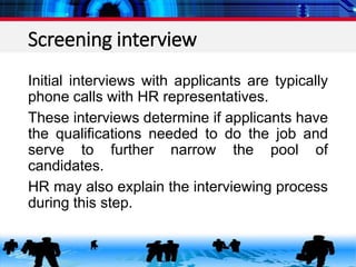 Human Resource Hiring process | PPTX