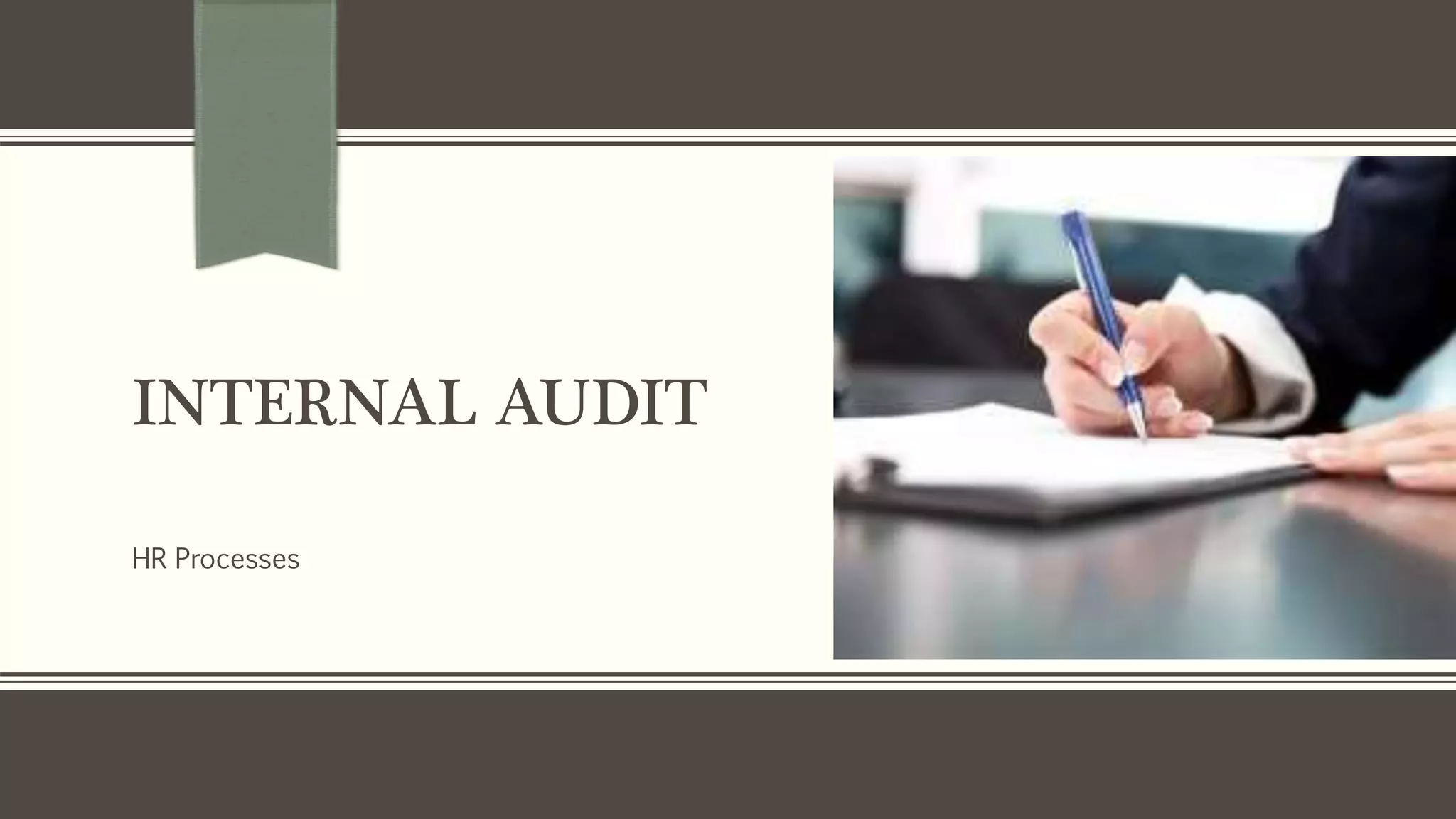 HR Processes - Internal Audit | PPTX