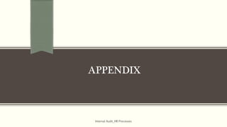 HR Processes - Internal Audit | PPTX