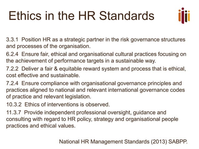HR Competency Model: Ethics & Professionalism | PDF