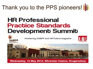 HR Professional Practice Standards Launch - Marius Meyer | PPT