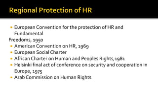 Human Rights protection mechanism | PPTX