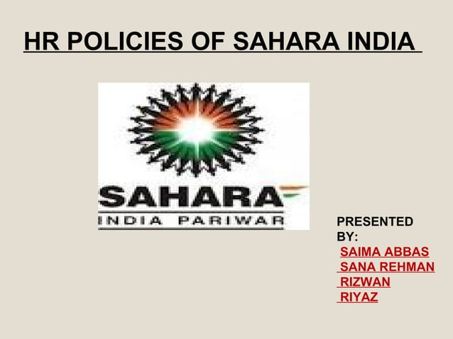sahara India | PPT