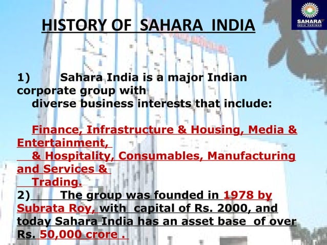 sahara India | PPT