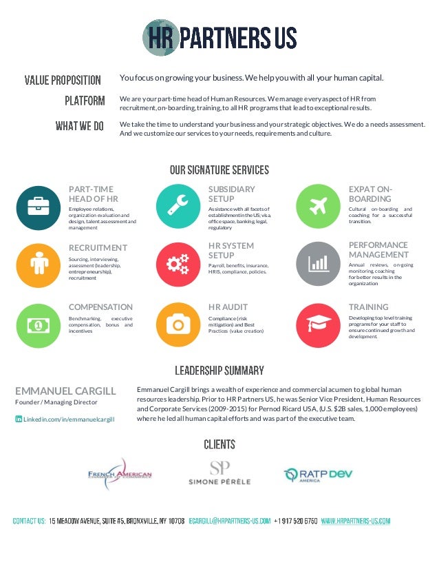 HR Partners US - HR Consulting and Management Flyer