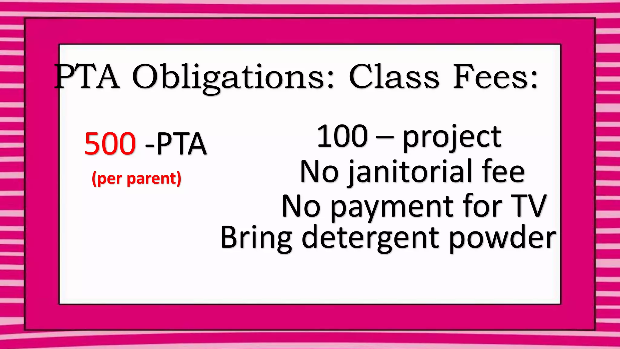 HOMEROOM PTA MEETING- 1ST | PPTX