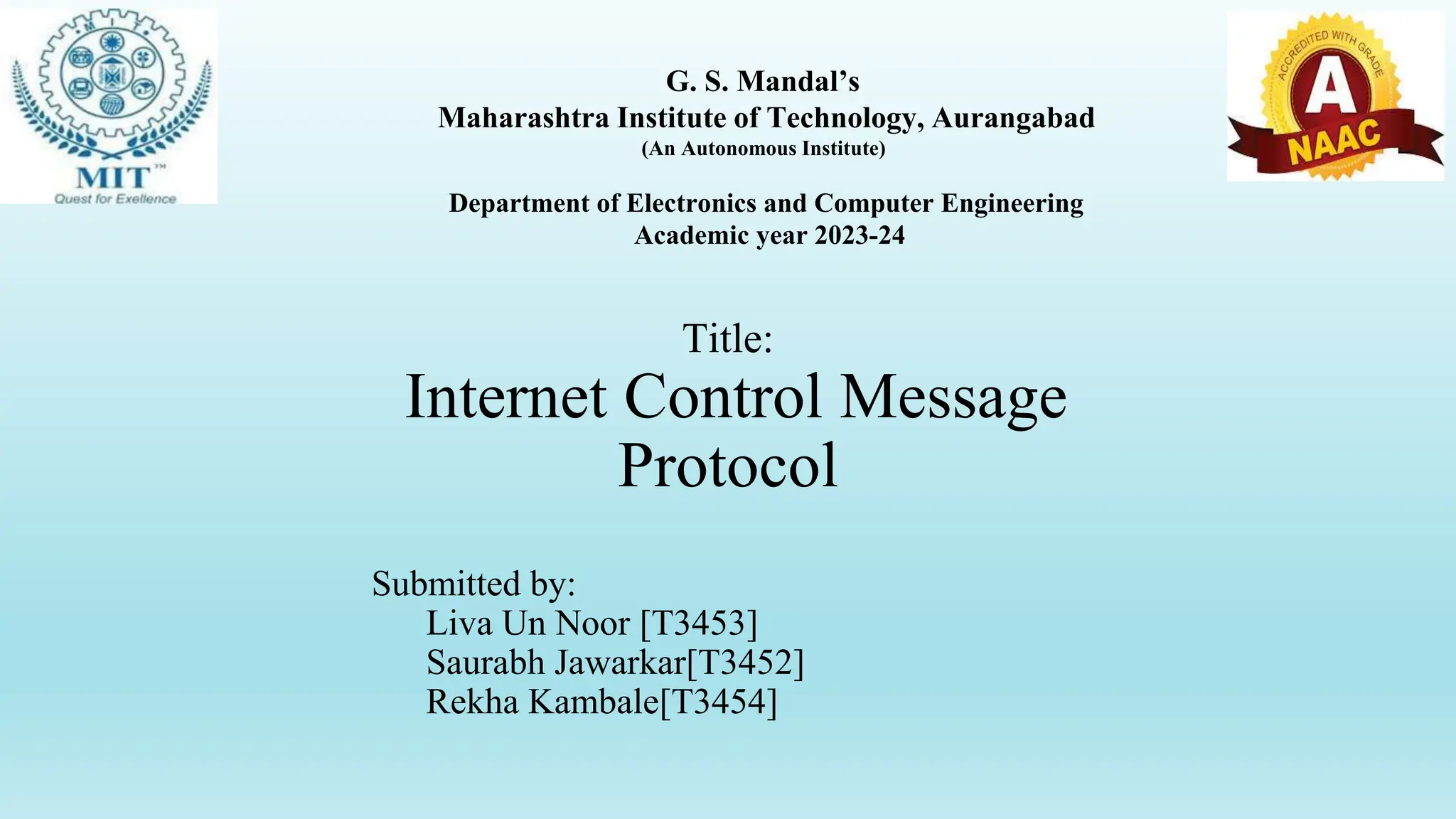 Icmp Protocol Tcp Ip Computer Network And Security Pptx