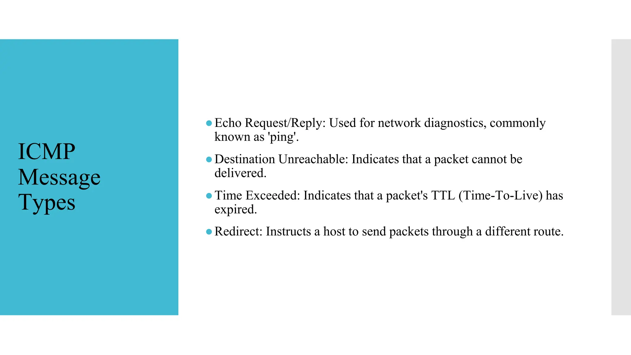 Icmp Protocol Tcp Ip Computer Network And Security Pptx