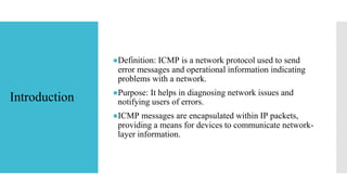 ICMP protocol , TCP IP , computer network and security.pptx