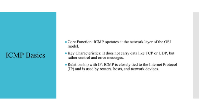 ICMP protocol , TCP IP , computer network and security.pptx