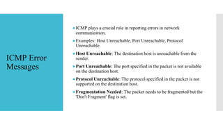 ICMP protocol , TCP IP , computer network and security.pptx
