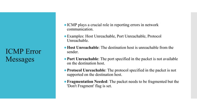 ICMP protocol , TCP IP , computer network and security.pptx