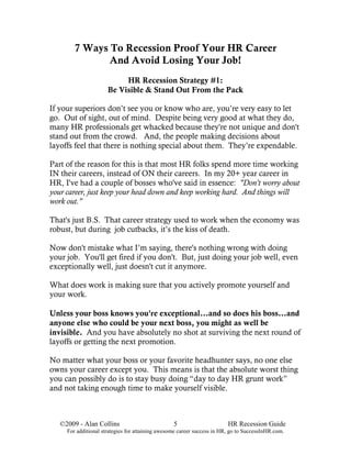 Hr Recession Guide | PDF