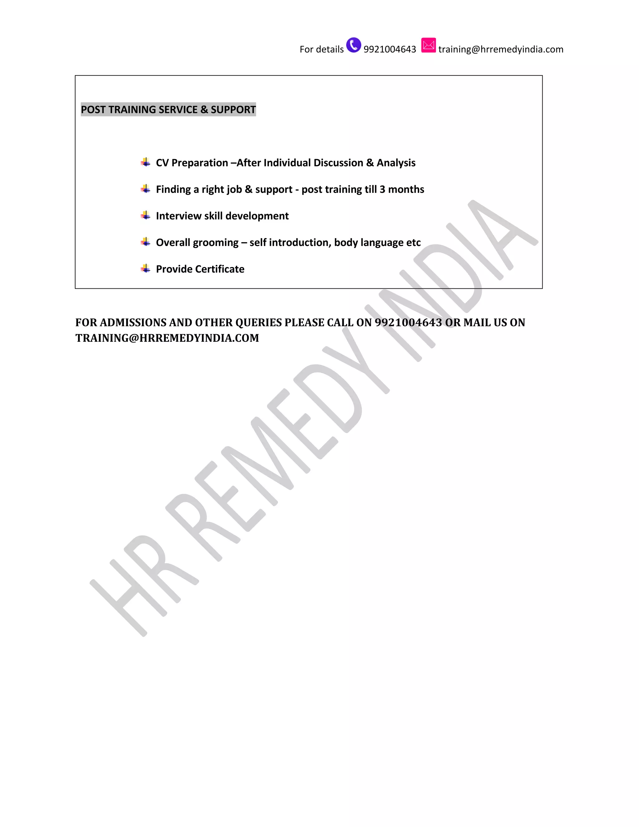 Hr remedy india hr training syllabus | PDF