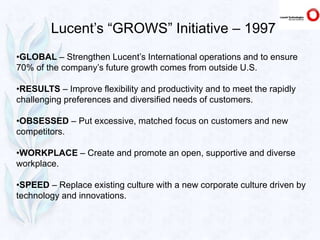 HR restructuring at Lucent Technologies | PPTX