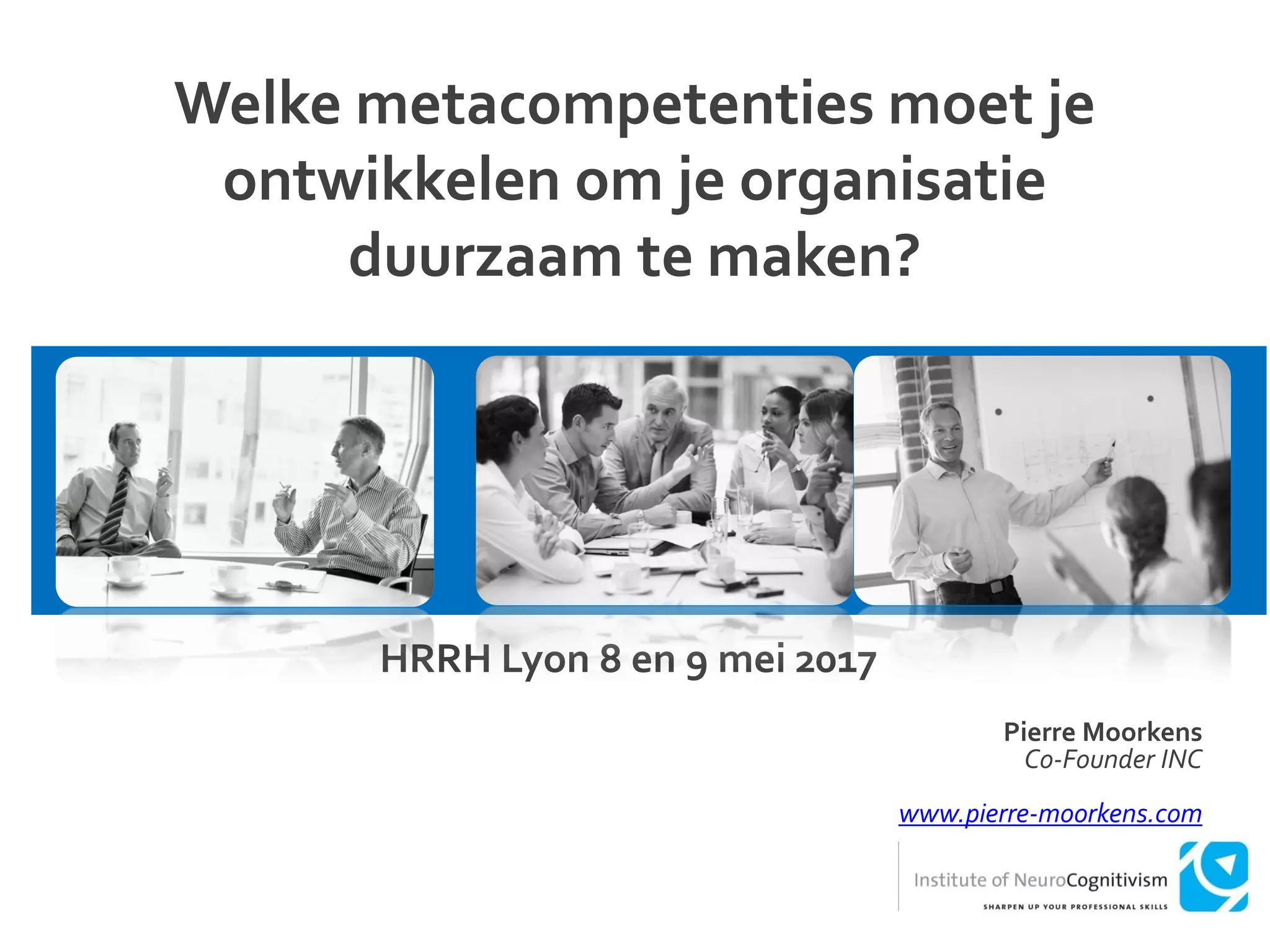 Pierre Moorkens - Co-founder Institute of Neurocognitivism | PDF