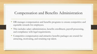 Human Resources Roles and Responsibility.pptx | Human Resources | Business