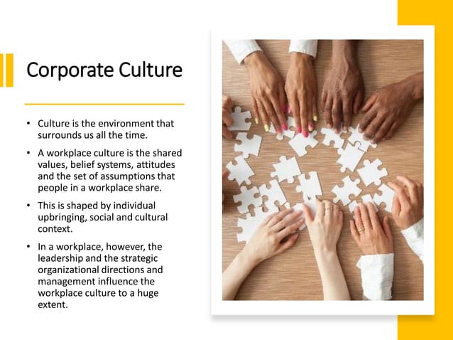Hr roles in Creating Corporate Culture | PPT