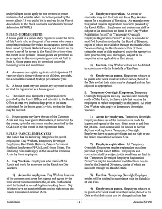 Hollister Ranch - The Ranch Rules | PDF