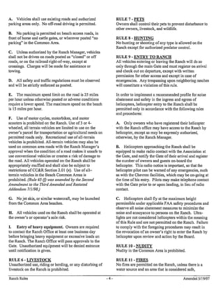 Hollister Ranch - The Ranch Rules | PDF