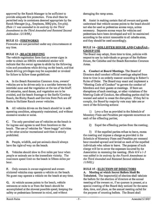 Hollister Ranch - The Ranch Rules | PDF