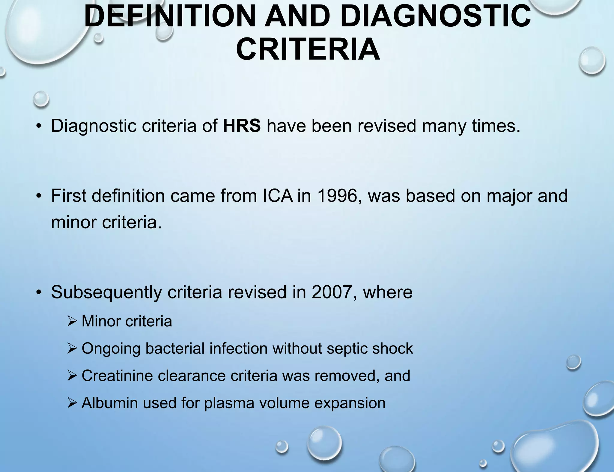 Hepatorenal syndrome | PPTX