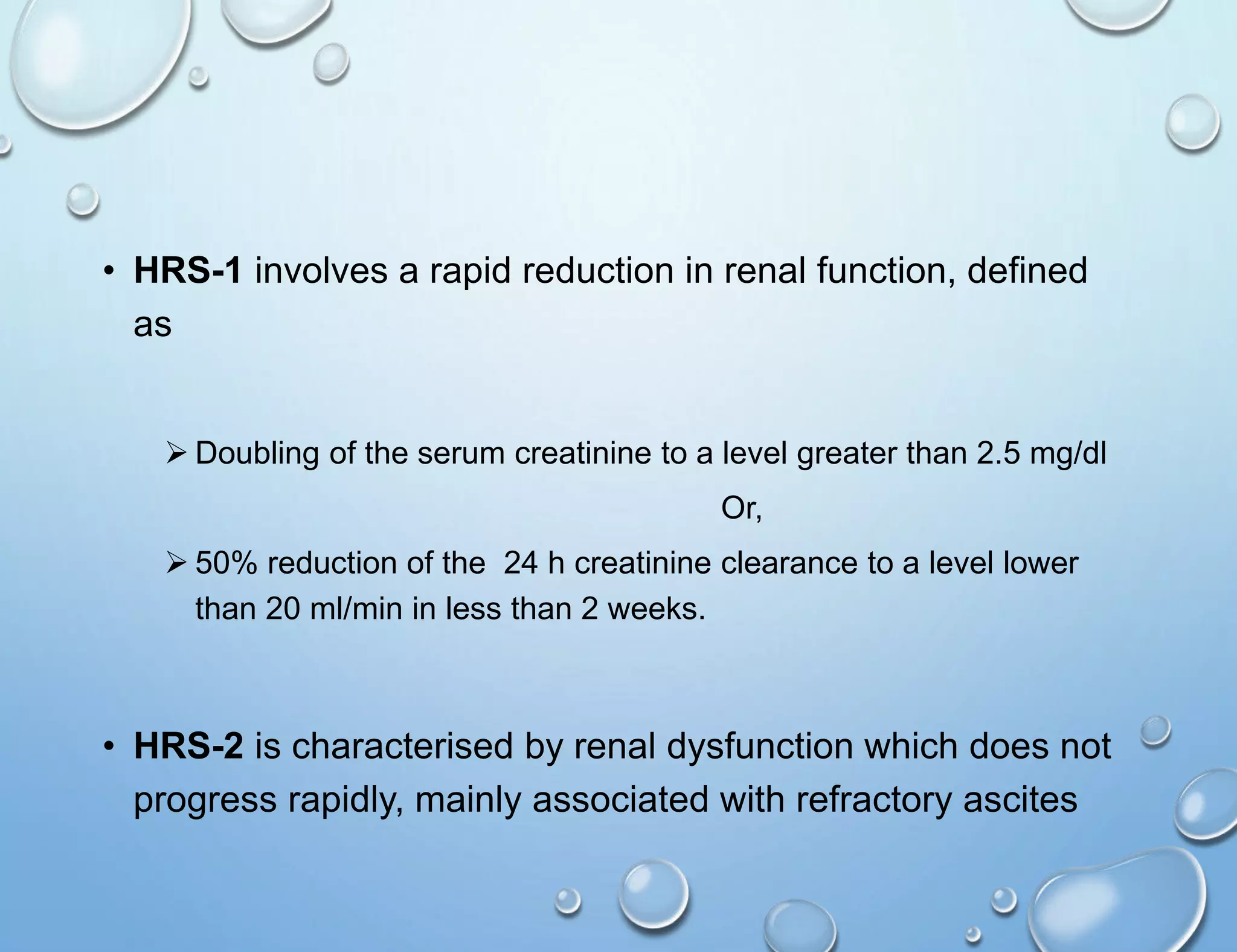 Hepatorenal syndrome | PPTX