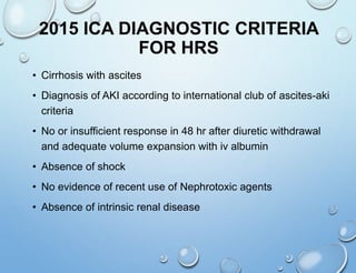 Hepatorenal syndrome | PPT
