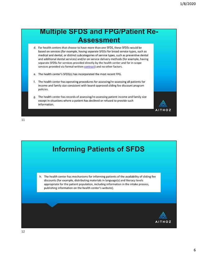 HRSA requirements for a compliant sliding fee scale | PDF | Business ...